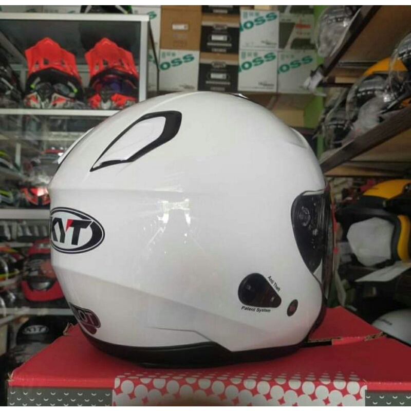 Jual KYT KYOTO R ORIGINAL SPECIAL WHITE | Shopee Indonesia