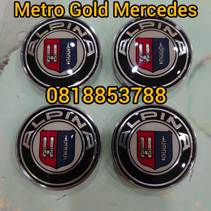 Jual Dop Roda Velg Emblem BMW ALPINA 68mm Wheel Center Cap ALPINA 6,8cm ...