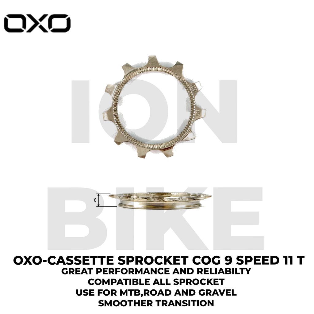 Jual NEW! COG OXO 9 SPEED 11T GEAR GIR SPROKET 9SP 11 T CASSETTE ...