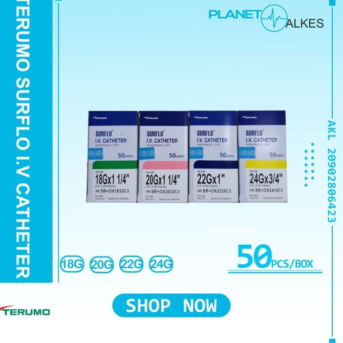 Jual Terumo Surflo 24G IV Catheter Terumo Surflo IV Catheter 18G 20G ...