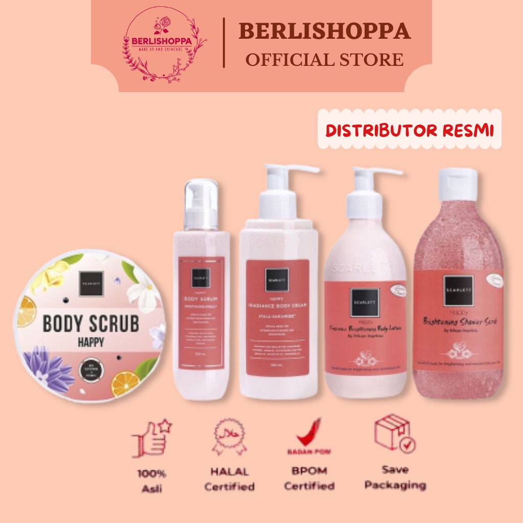 Jual Scarlett Whitening Happy / Jolly / Charming Body Series | Body ...