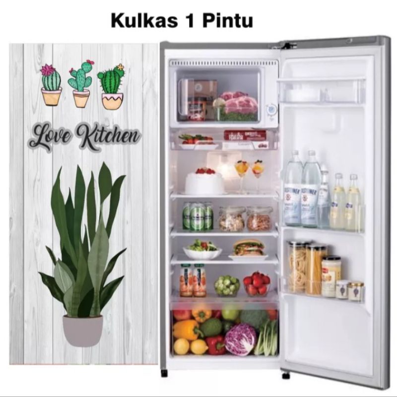 Jual Stiker kulkas 1 pintu motif rumput laut | Shopee Indonesia