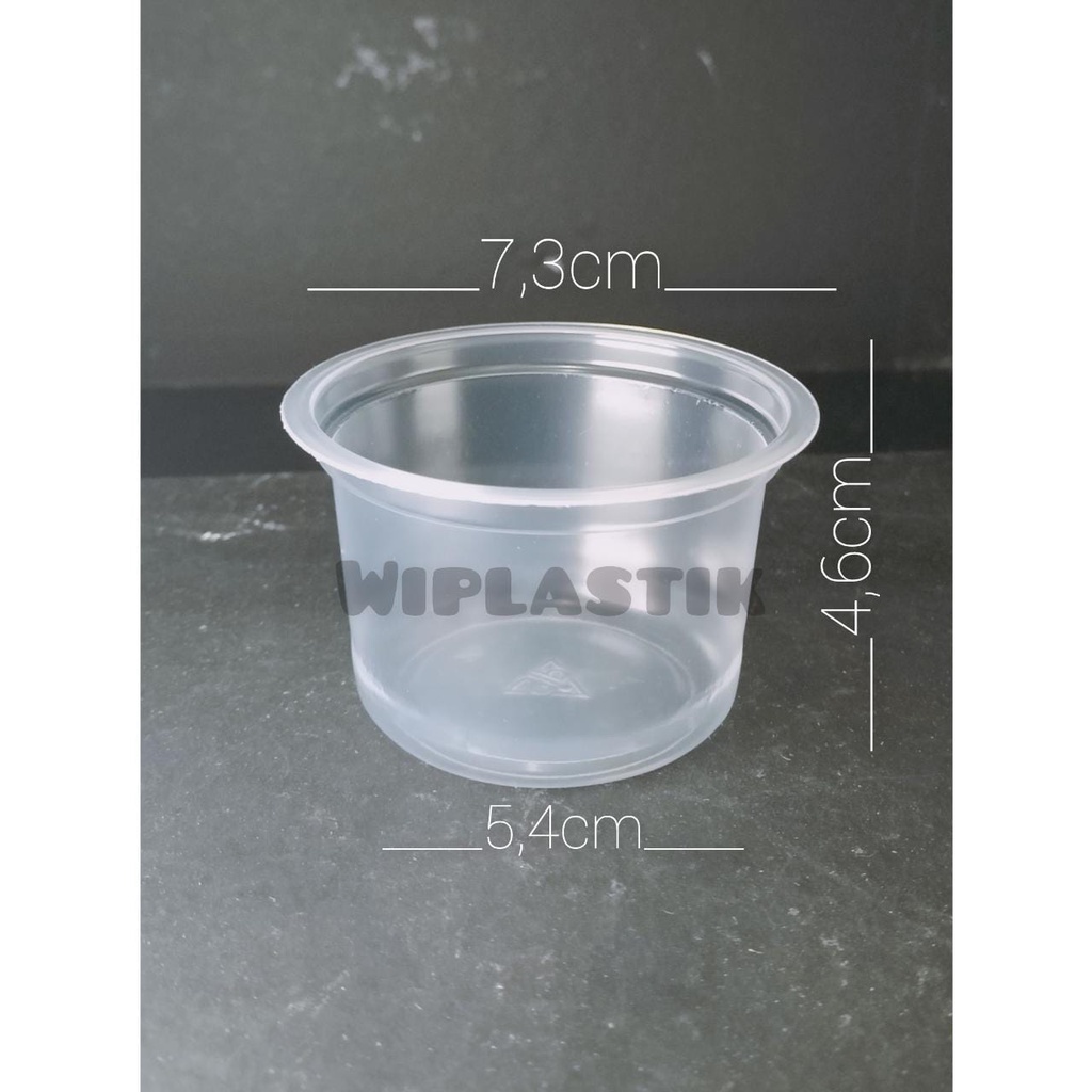 Jual CUP SIP 130ml Jelly Puding Agar isi 50pcs / gelas plastik ice ceram | Shopee Indonesia
