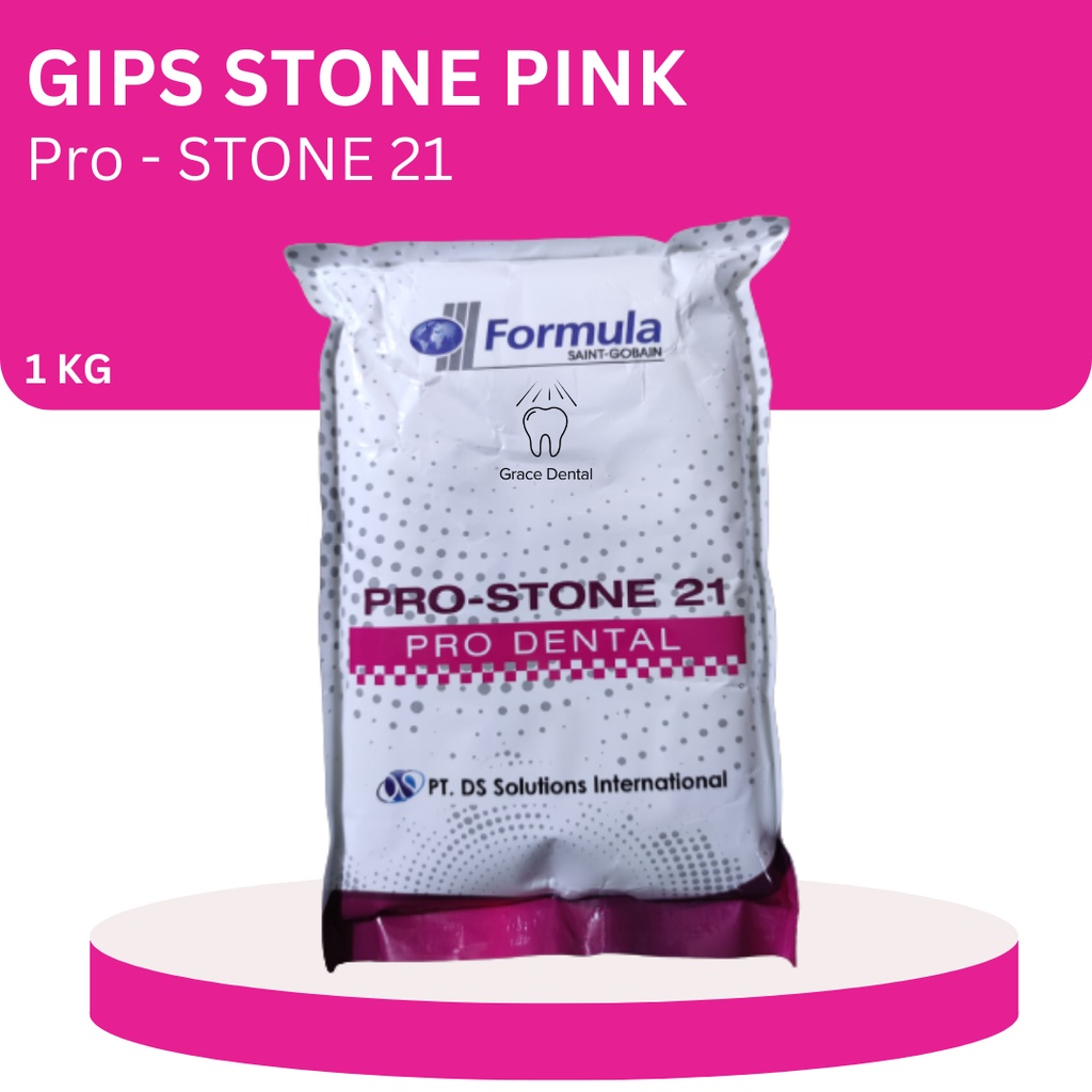 Jual Gips Stone Pink Moldano Dental Cetakan Gigi Tipe 4 | Shopee Indonesia