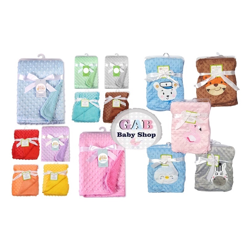 Jual NEW! Selimut Bayi Fleece Minky Bubble Dot Polos / Bordir | Shopee ...