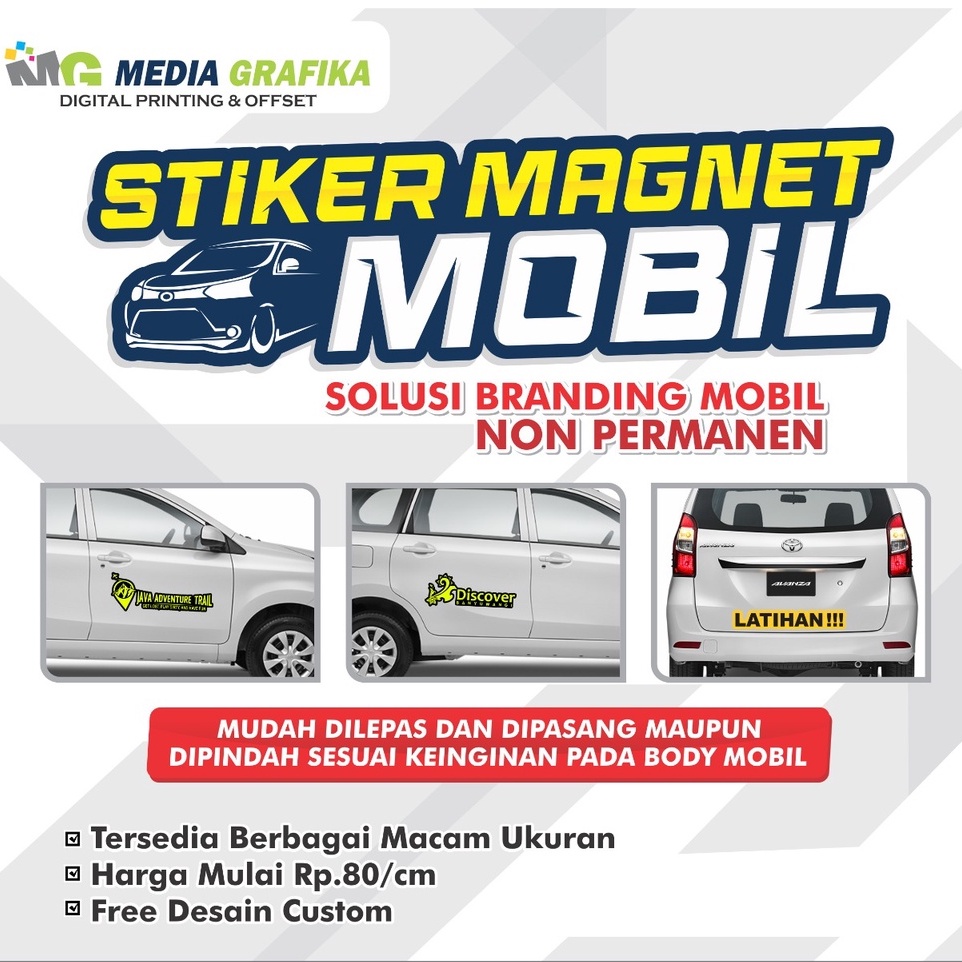 Jual STIKER MAGNET MOBIL Ukuran 60 x 40 cm | Shopee Indonesia