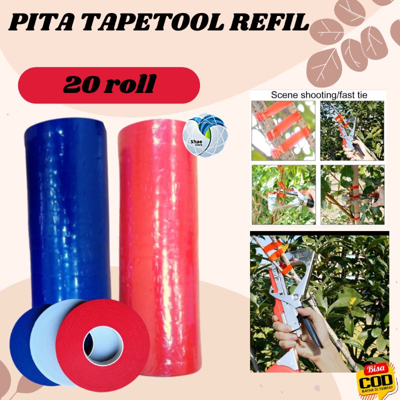 Jual TAPE REFILL PITA TAPETOOL 20 ROll Tapetol Pita Isi Ulang | Shopee ...