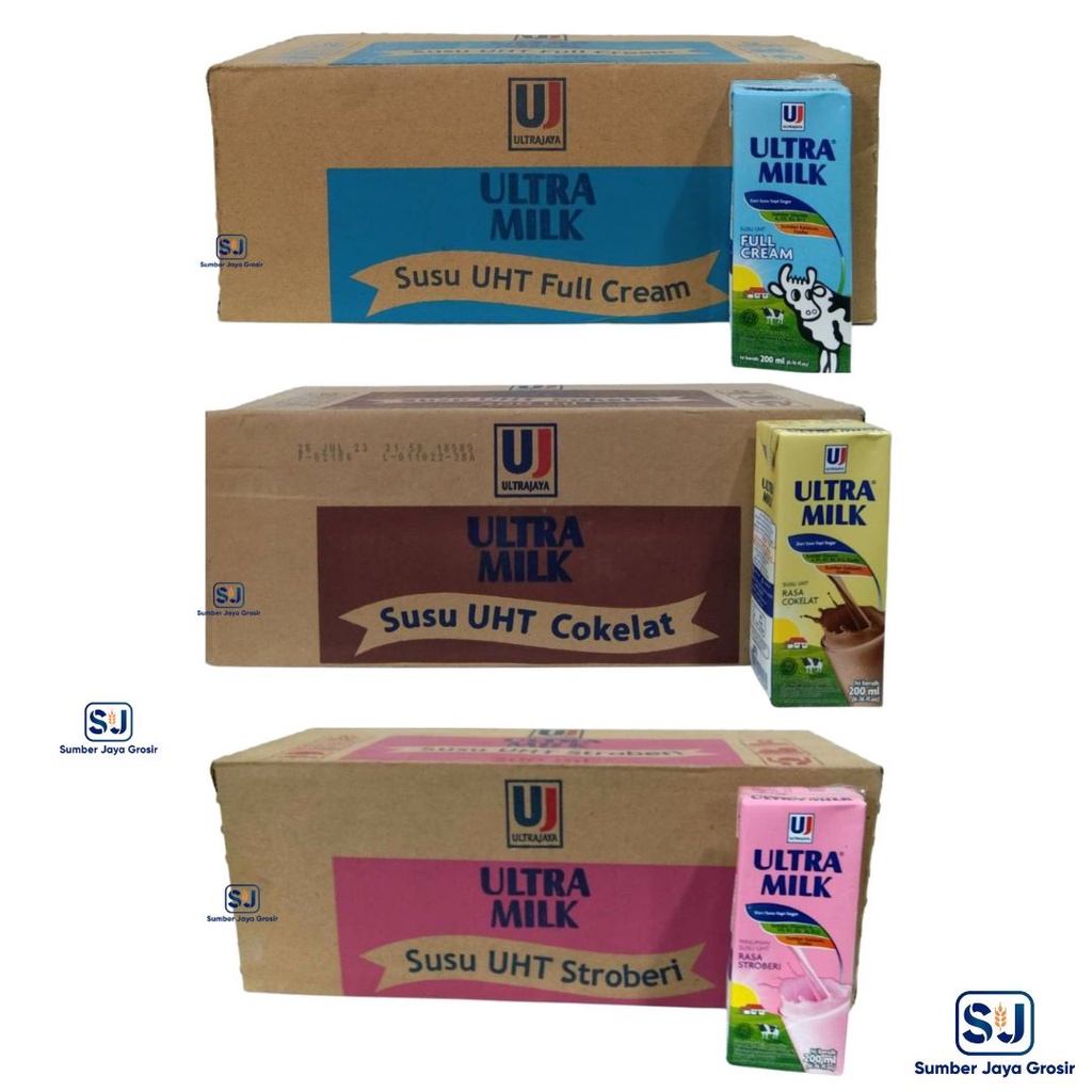 Jual Ultra Milk 200 ml 1 Dus isi 24 pcs | Shopee Indonesia
