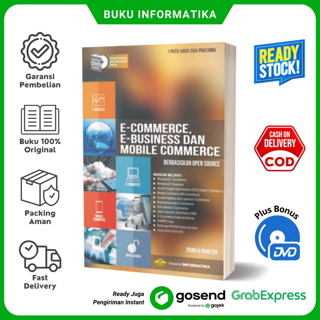 Jual Buku E-Commerce, E-Business Dan Mobile Commerce Berdasarkan Open Source + Bonus DVD ...