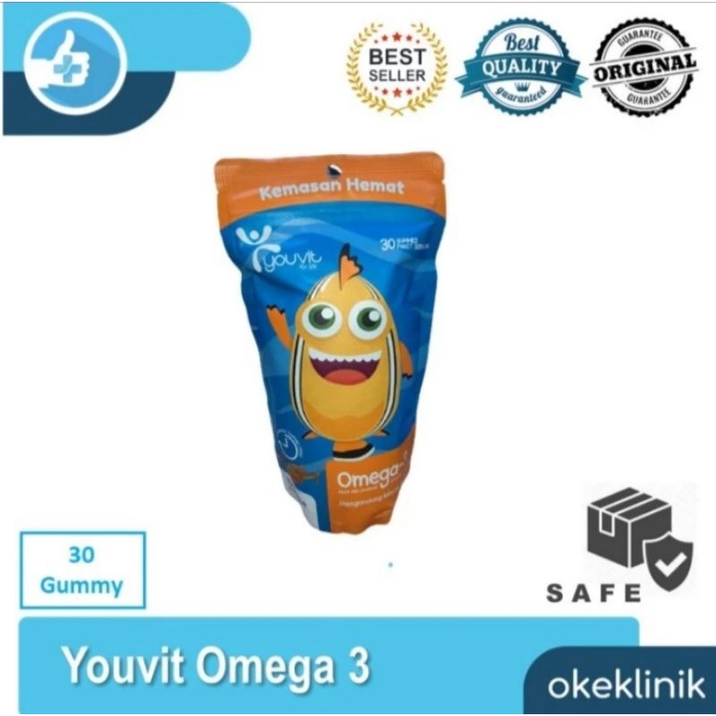 Jual Youvit Omega 3 Anak Omega3 Kids Pouch 30 days | Shopee Indonesia