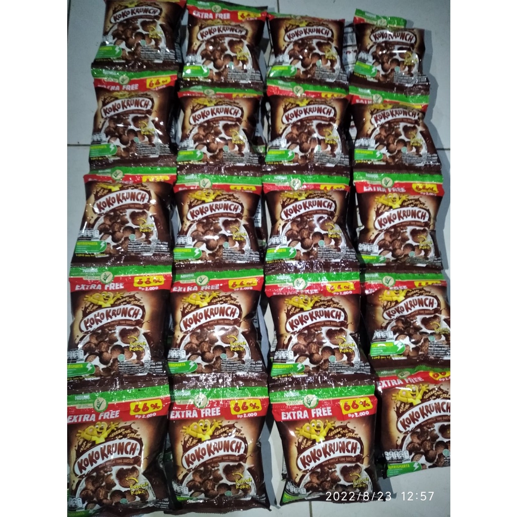 Jual Nestle Koko Krunch Sereal Flowpack Coklat 15 gr (Harga Rencengan ...