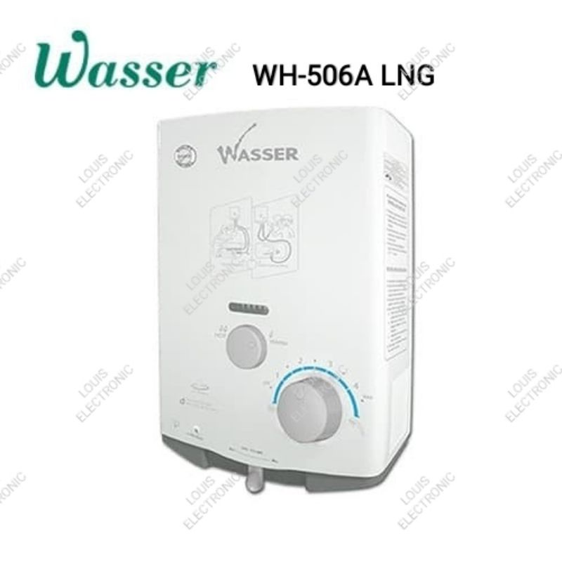 Jual Water Heater Gas Negara WASSER WH-506A LNG WH 506A Pemanas Air Gas Alam Gas Negara | Shopee ...