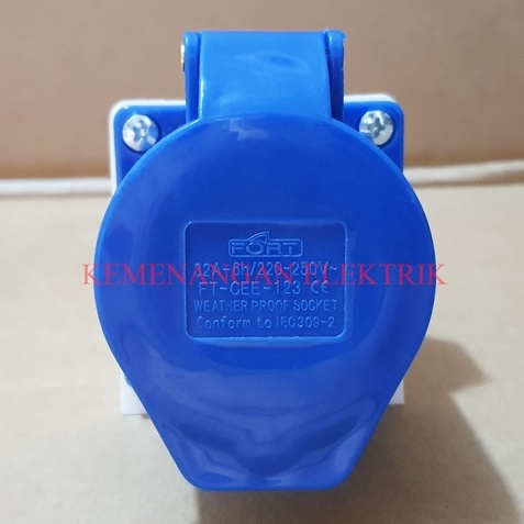 Jual FORT SURFACE SOCKET MOUNTING + PLUG 3 PIN 2 PHASE 32A SET WATERPROOF | Shopee Indonesia