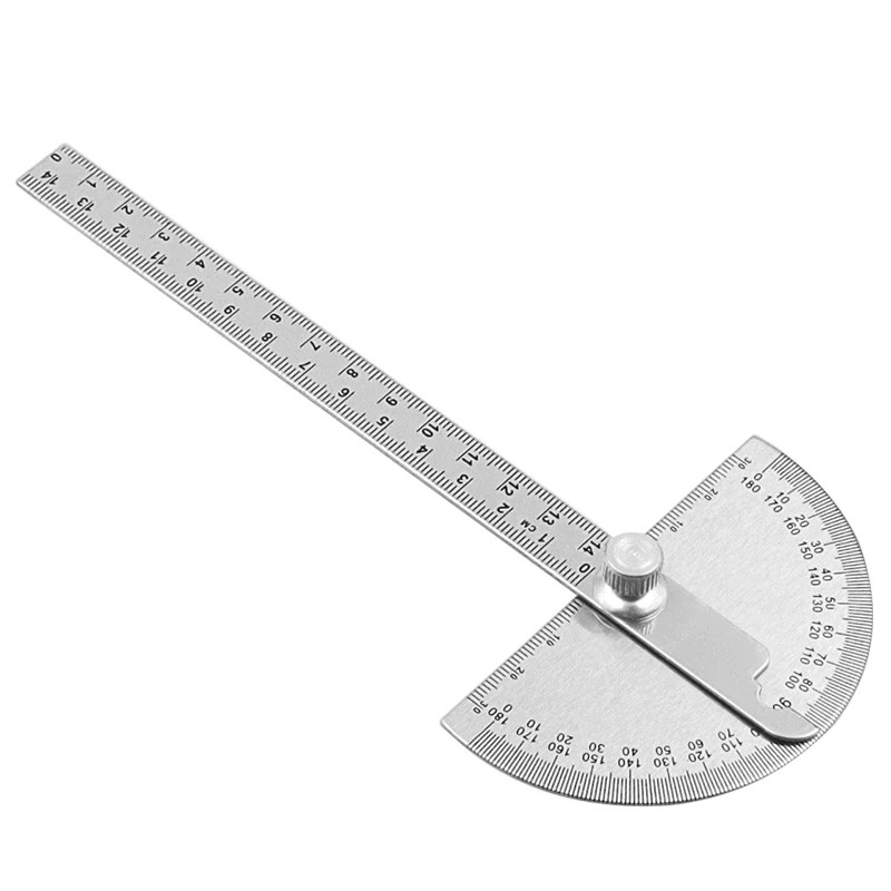 Jual Penggaris Busur Derajat Protractor Measuring 14.5cm Rotasi 180 ...