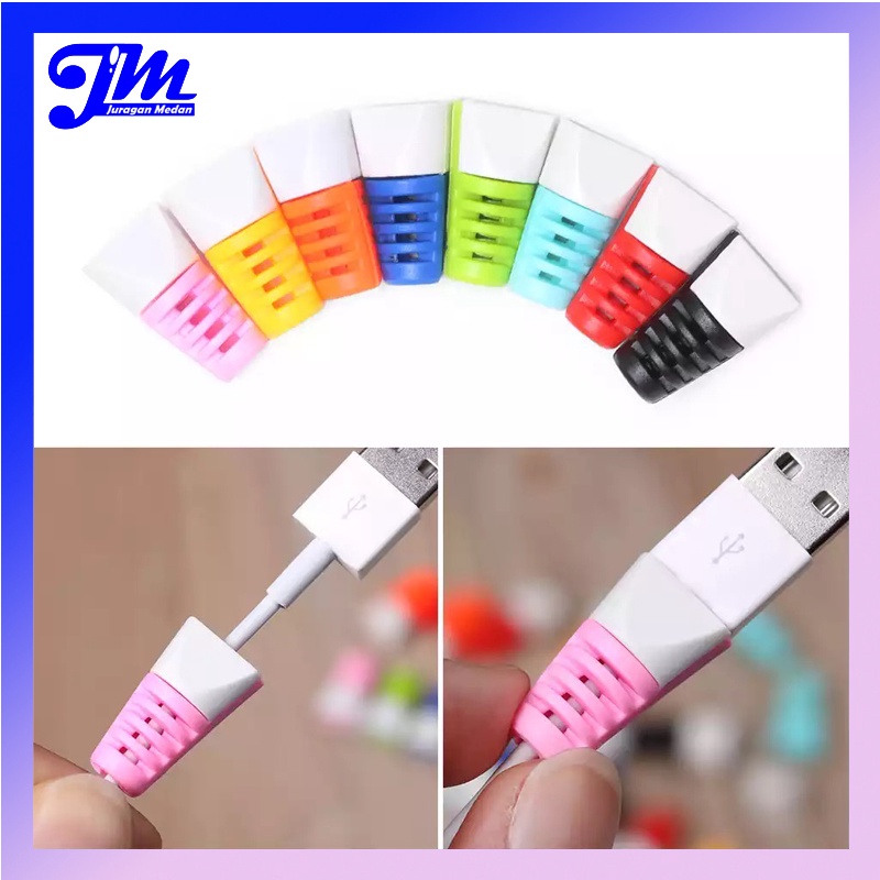 Jual Cable Protector Pelindung Kabel Lightning Saver Penutup Ujung ...