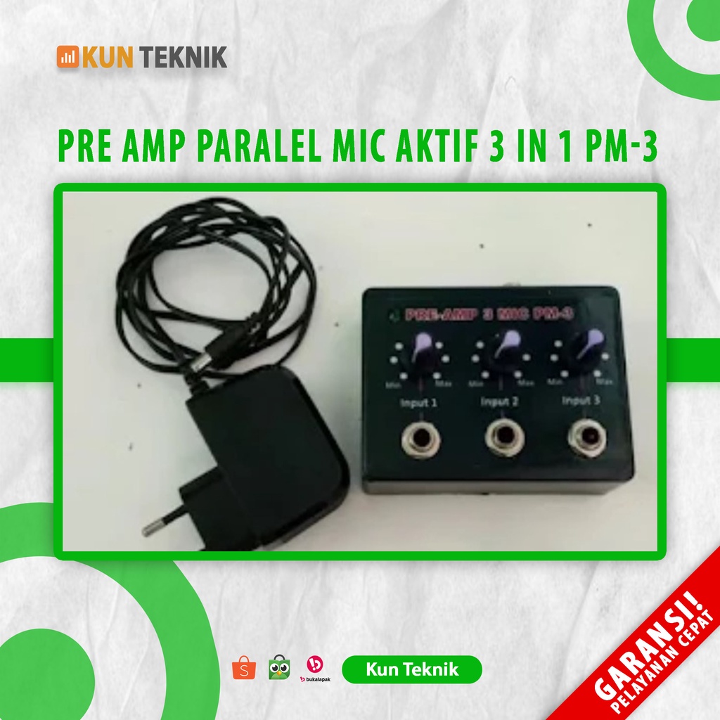 Jual PRE AMP PARALEL MIC AKTIF 3 IN 1 PM-3 | Shopee Indonesia
