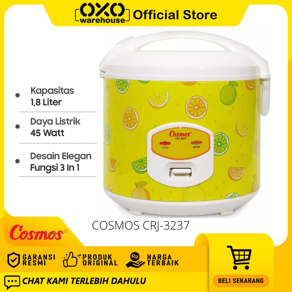 Jual Cosmos Rice Cooker 2 Liter Magicom Anti Lengket CRJ 3237 Garansi ...