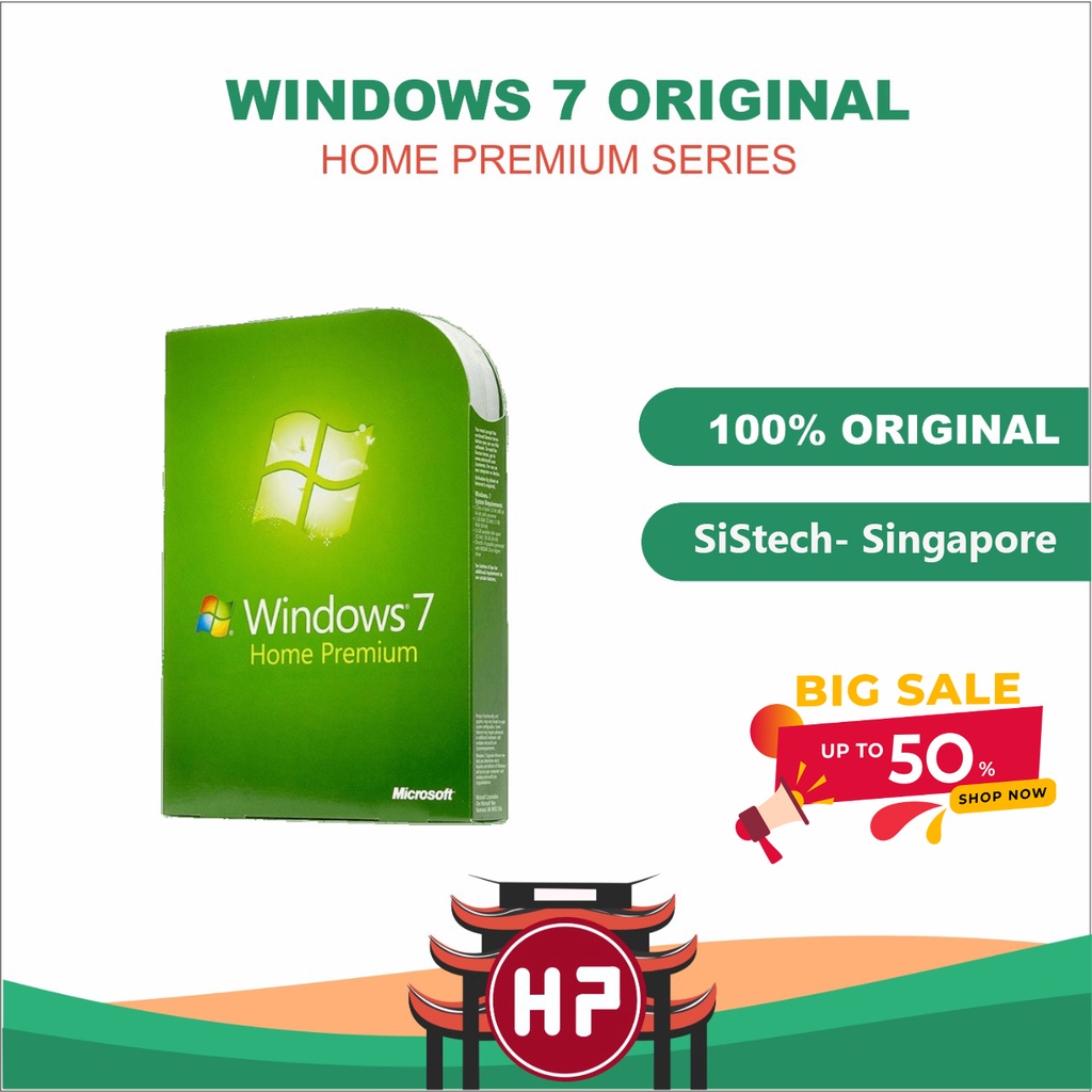 Jual Microsoft Windows 7 Home Premium 32bit 64bit - Sistech Singapore ...