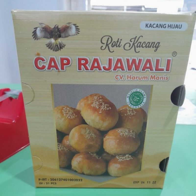 Jual Roti Kacang cap Rajawali rasa kacang hijau isi 18pcs | Shopee ...