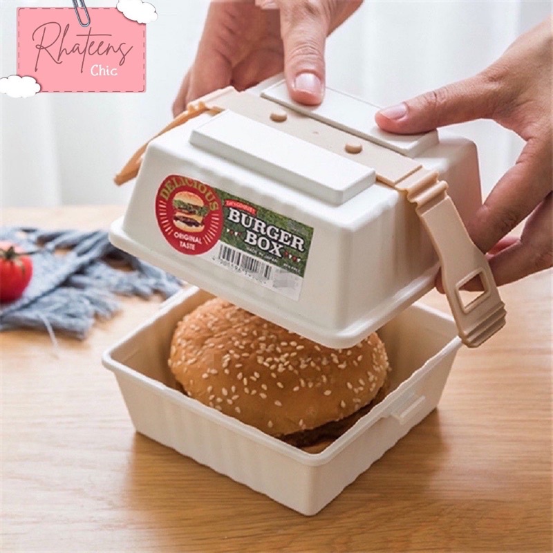 Jual Food Container untuk Burger Sandwich / Hamburger Box Sandwich Box ...