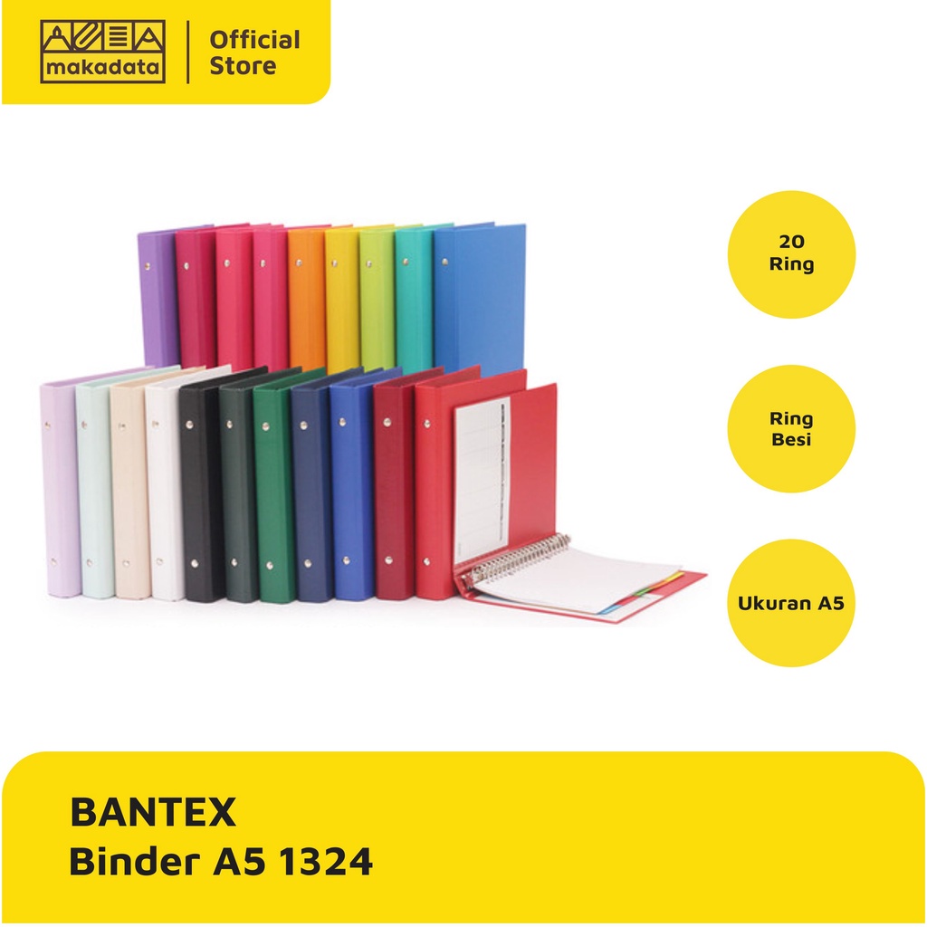 Jual BUKU BINDER NOTE A5 BANTEX 1324 MURAH | Shopee Indonesia
