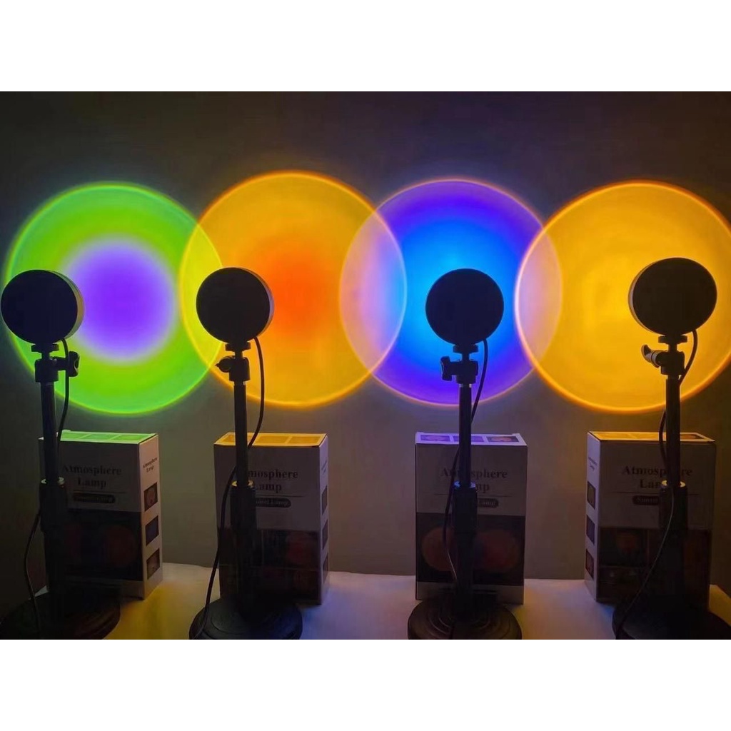 Jual SUNSET LAMP / LAMPU TIDUR MOTIF SUNSET LED CAHAYA PROYEKTOR ...