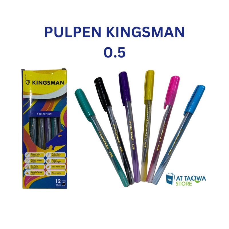 Jual Pulpen Kingsman 0.5 - Bolpen Murah | Shopee Indonesia
