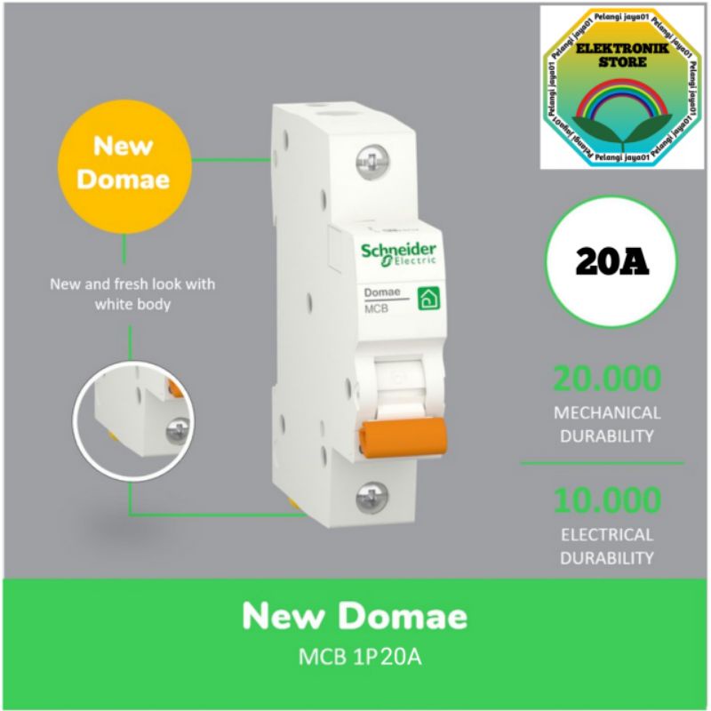 Jual MCB Schneider 20A | Shopee Indonesia