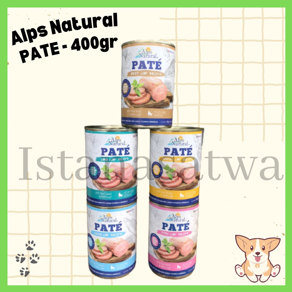 Jual ALPS Natural PATE Can Dog 400gr - Makanan Basah Kaleng Anjing ...