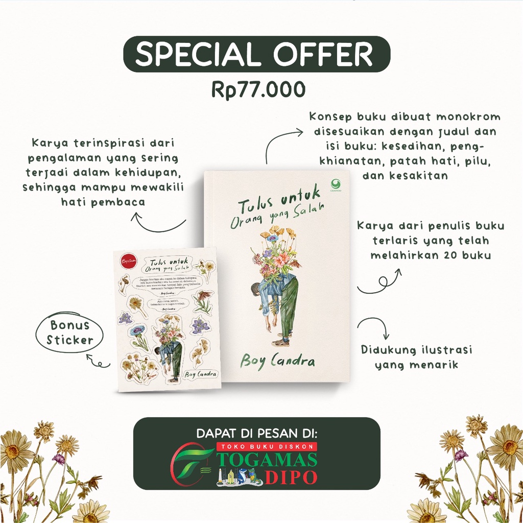 Jual TULUS UNTUK ORANG YANG SALAH - BOY CANDRA | Shopee Indonesia