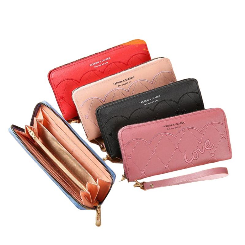 Jual EV D 848 Dompet Panjang Wanita/ Murah Motif Love Import Fashion Korea Real Pict | Shopee ...