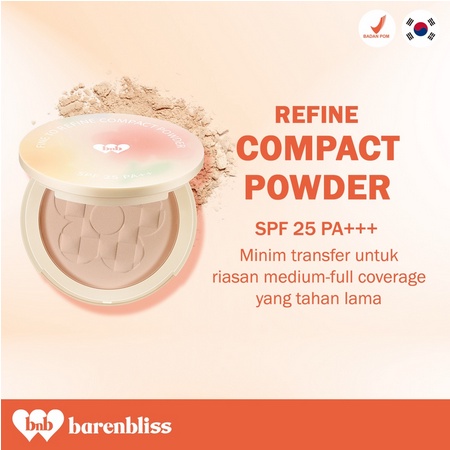 Jual BNB barenbliss Korean Bloomatte Fine to Refine Compact Powder 「24H ...