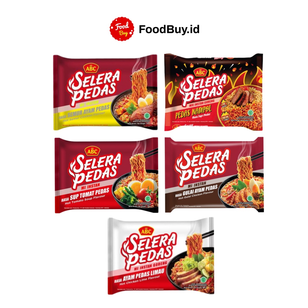 Jual Mie Abc Selera Pedas ( Gulai Ayam / Limau / Sup Tomat / Semur Ayam ...