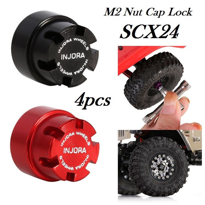 Jual Metal Wheel Nut M2 Center Cap Velg 1/24 RC Car Crawler aksesoris ...