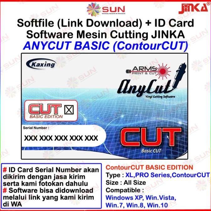 Jual Software Anycut (Contour Cut) - Print And Cut Software For Jinka ...