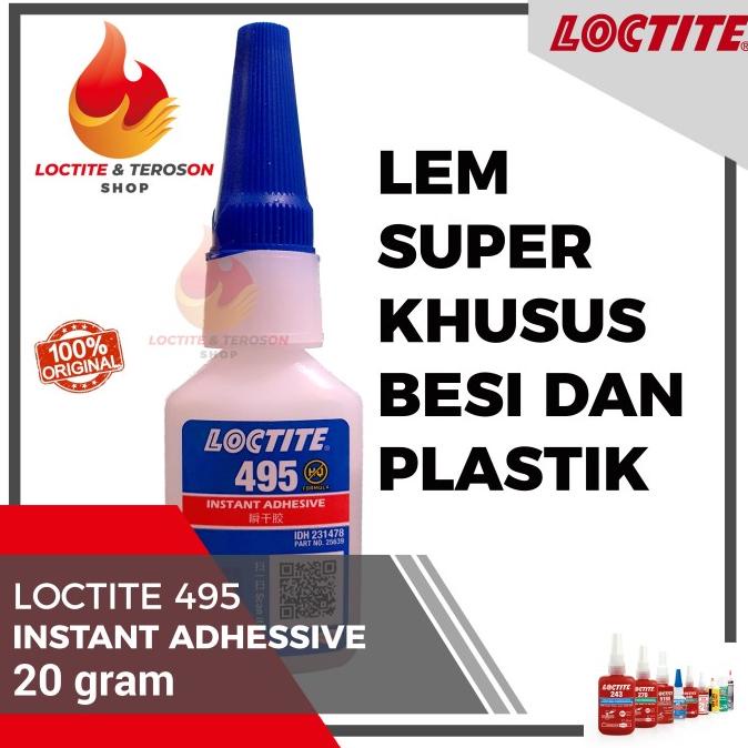 Jual LEM INSTANT SUPER KUAT LOCTITE 495 20 GRAM LEM KHUSUS LOGAM ...