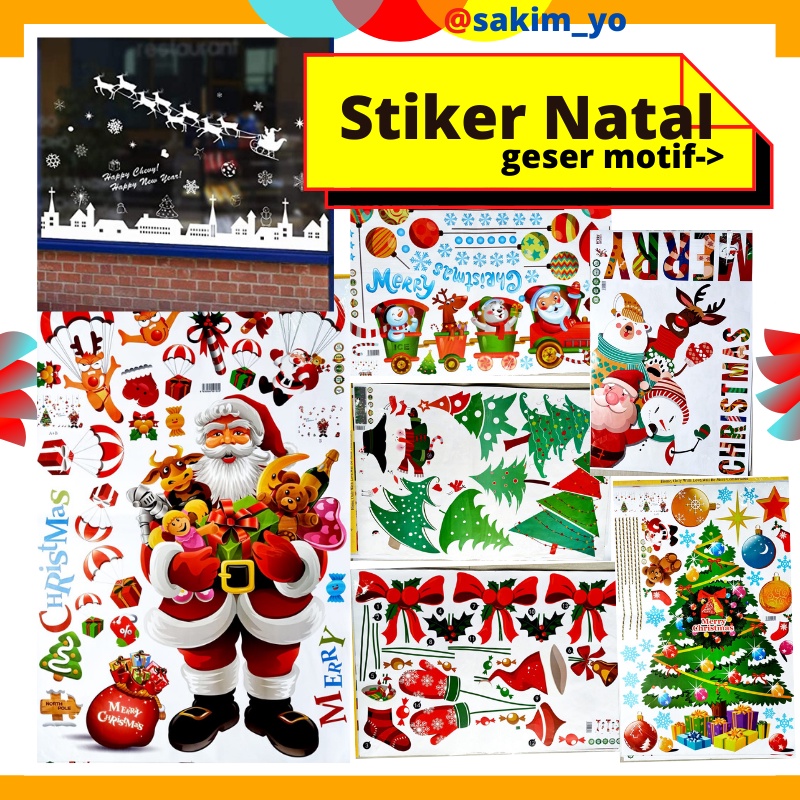 Jual WALLSTICKER WALL STIKER STICKER NATAL WALLSTIKER SETIKER POHON ...
