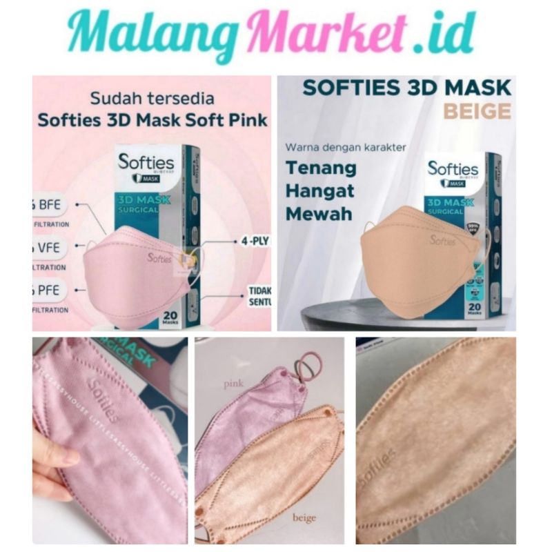 Jual Softies Masker Dewasa Adult Mask Softies Duckshape Mask Daily Mask ...