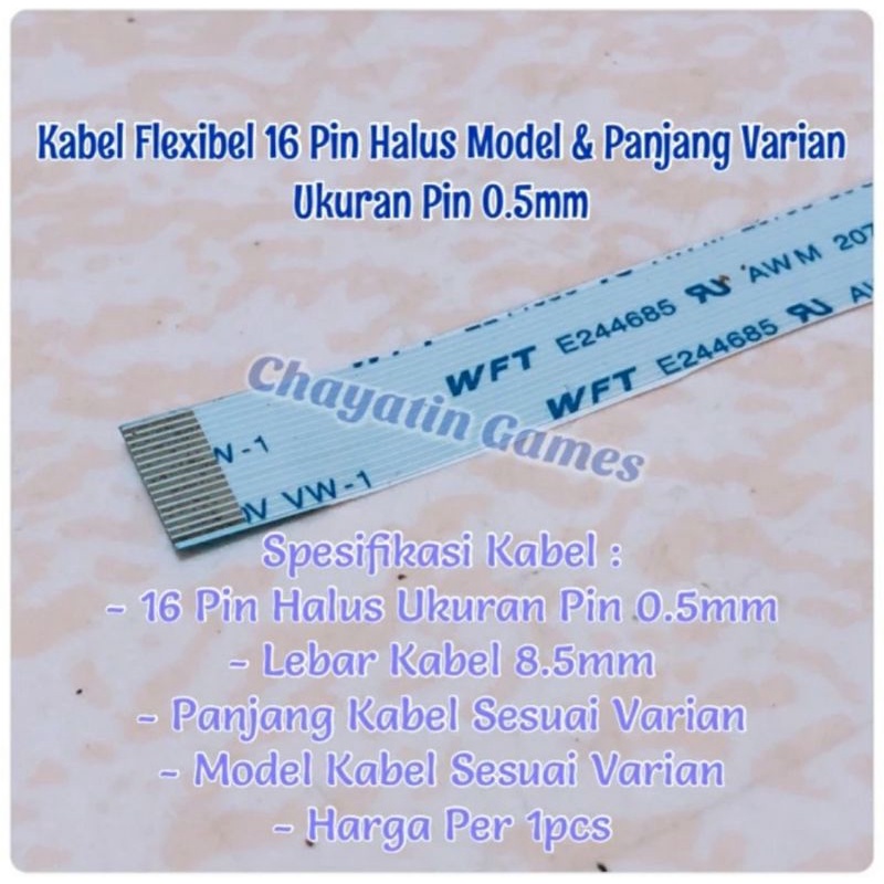 Jual Kabel Flexibel 16 Pin HALUS Panjang dan Model sesuai Varian ...