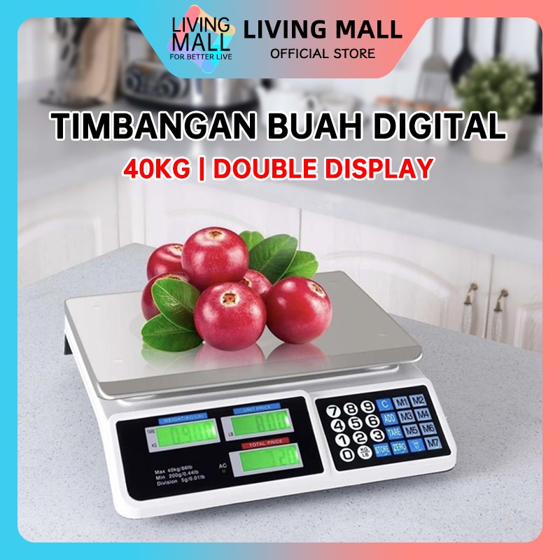 Jual Timbangan Digital Double Display / Digital Computing Scale 40Kg ...