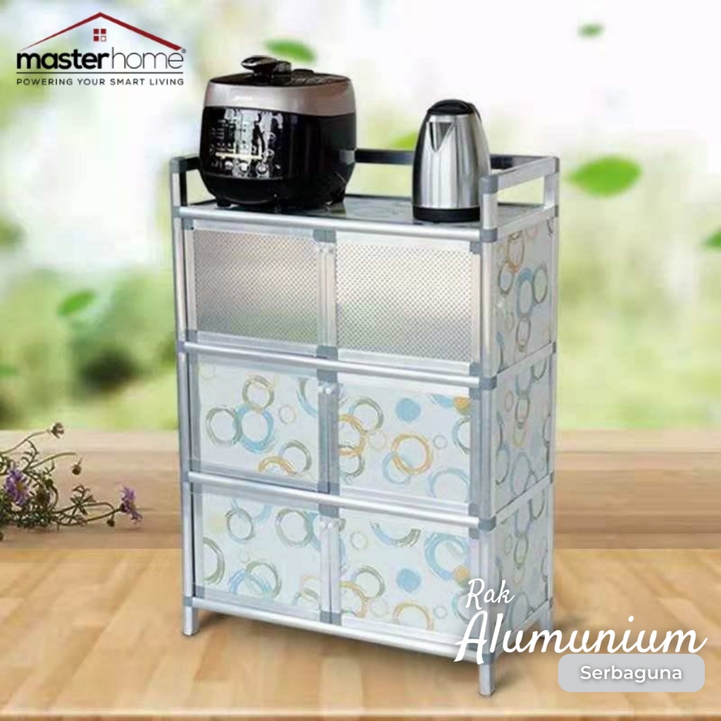 Jual Masterhome Lemari Piring Alumunium Minimalis | Rak Piring Jumbo ...