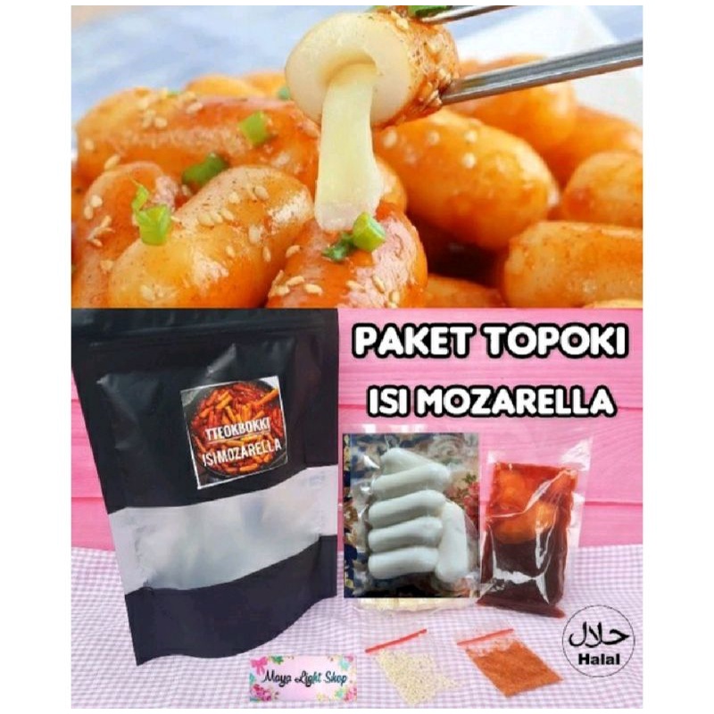 Jual Paket topokki topoki odeng mozarella saus gochujang toppoki cheese ...