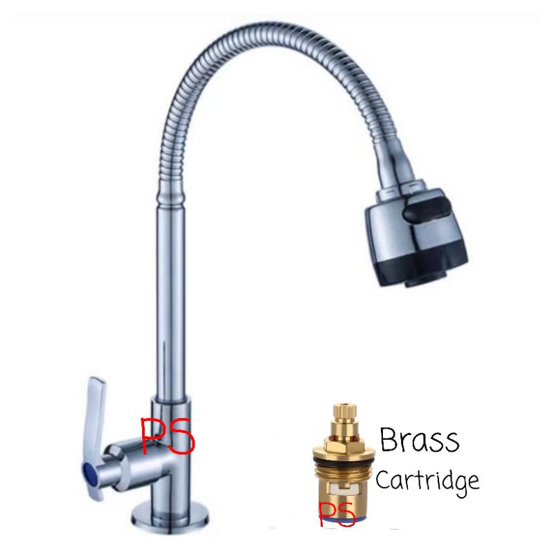 Jual Kran angsa Tanam Sink Flexibel-Kran Dapur-Kran Bak Cuci Piring ...