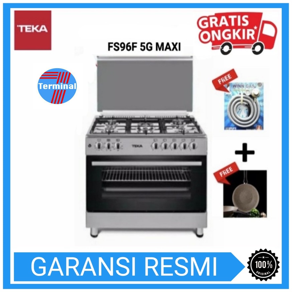 Jual KOMPOR FREESTANDING TEKA FS96F 5G MAXI OVEN -5 TUNGKU | Shopee ...
