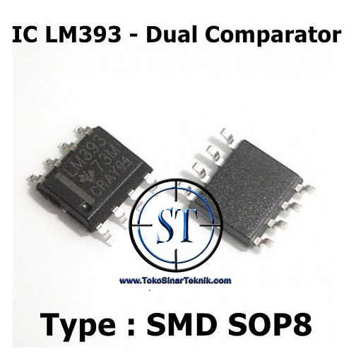 Jual LM 393 SMD LM393 LM393DR SOP SMD Low Power Dual Differential Voltage Comparators | Shopee ...