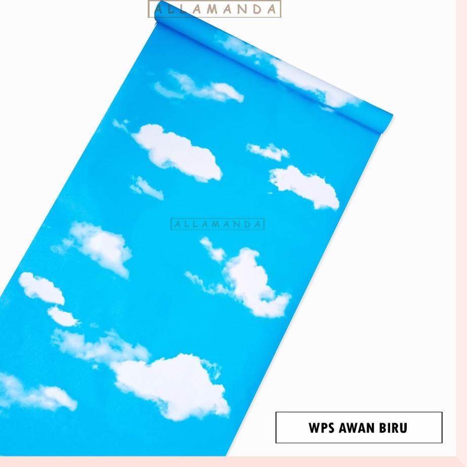Jual RGJ.31Oc22ž Wallpaper Sticker Atap Plafon Dinding Motif AWAN BIRU ...