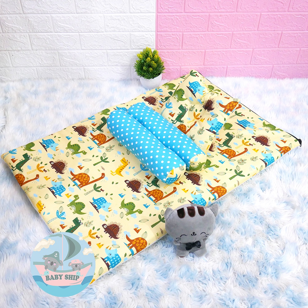 Jual Matras Kasur Bayi Jumbo / Set Bantal Guling Bayi Free Tas Mika ...