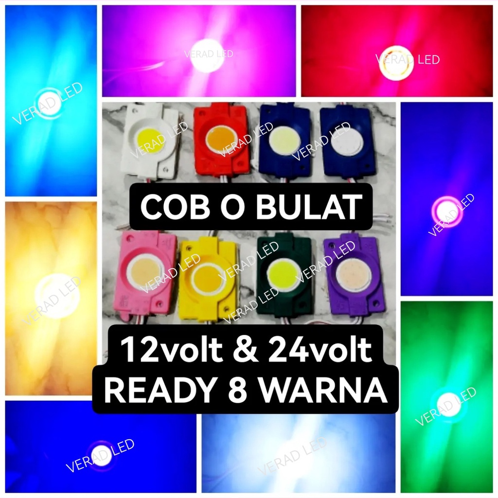 Jual Lampu LED Variasi 1 satu mata COB BULAT O super terang variasi bus ...