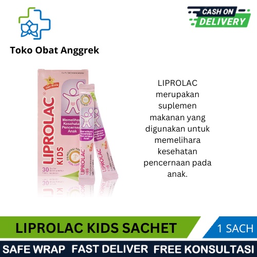 Jual LIPROLAC KIDS SACHET/SUPLEMEN KESEHATAN PENCERNAAN ANAK DAN DEWASA ...