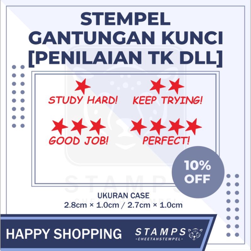 Jual STEMPEL TK, PAUD, PENILAIAN, STEMPEL OTOMATIS 2.7cm x 1.0cm ...